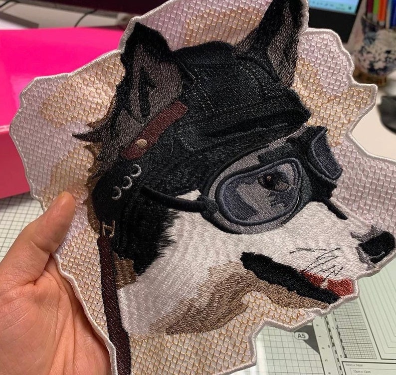 Large Custom Embroidery Patch Extra Large Embroidered Back - Etsy