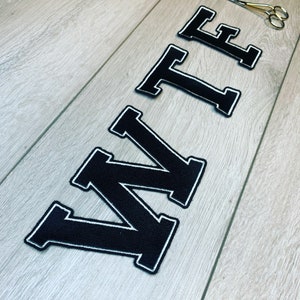 Letter Patch Custom, Embroidered Alphabet, Clothes Letters College ...