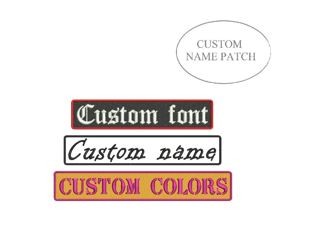Custom Name Patch Personalized Embroidered Name Patches - Etsy