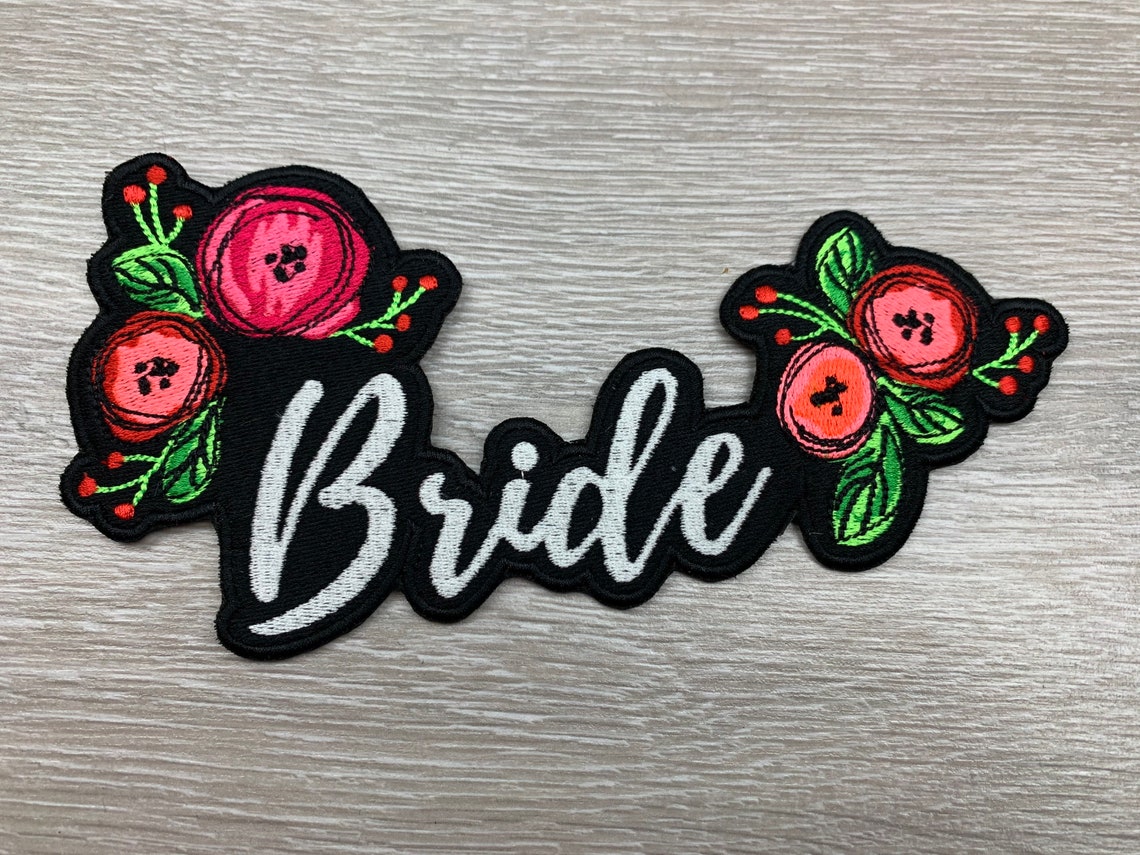 Bride embroidered wedding patch wedding gifts wedding | Etsy