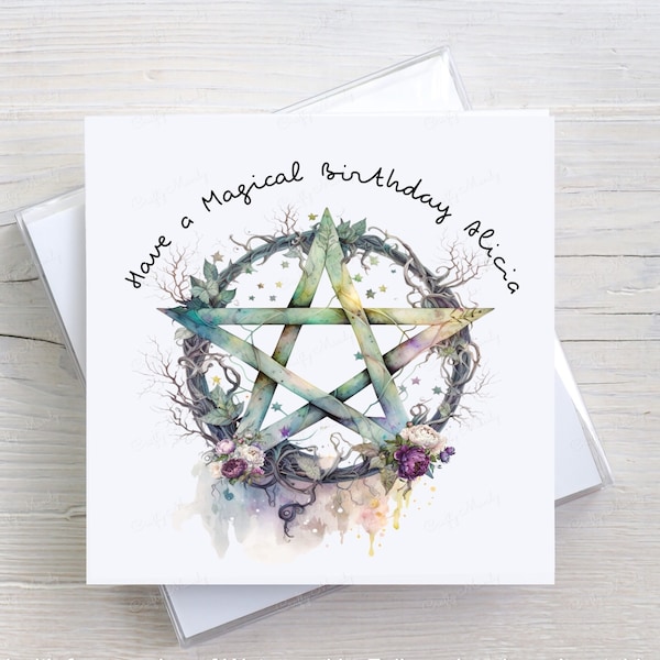 Wiccan Birthday Card - Etsy