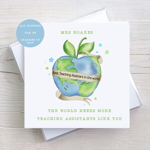 The World Needs More Teachers Like You, Thank You Teacher Card ...