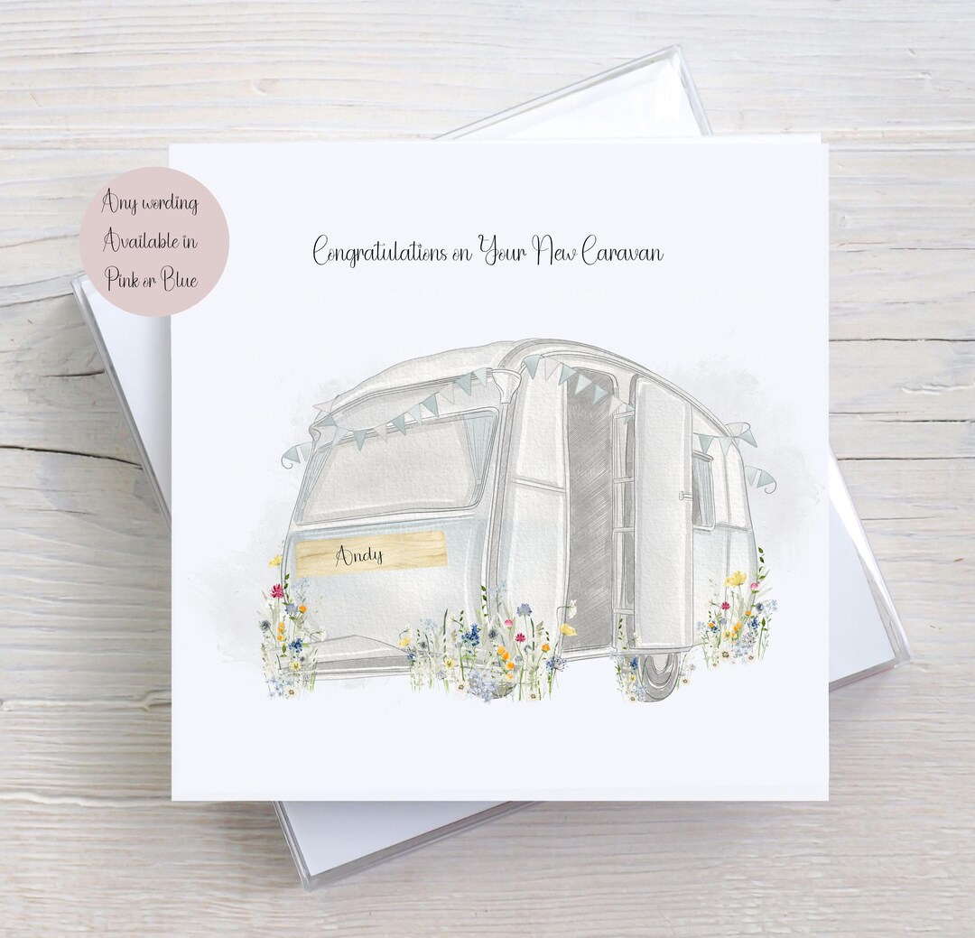 Personalised Caravan Card, New Caravan, Happy Retirement, New ...