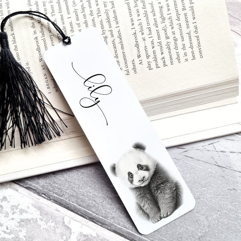 Panda Bookmark - Etsy
