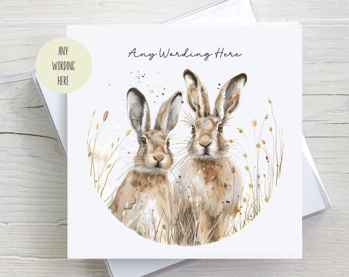 Moongazing Hare - Hare and Moon - Mystical Hare - Pagan - Wiccan - Hare ...