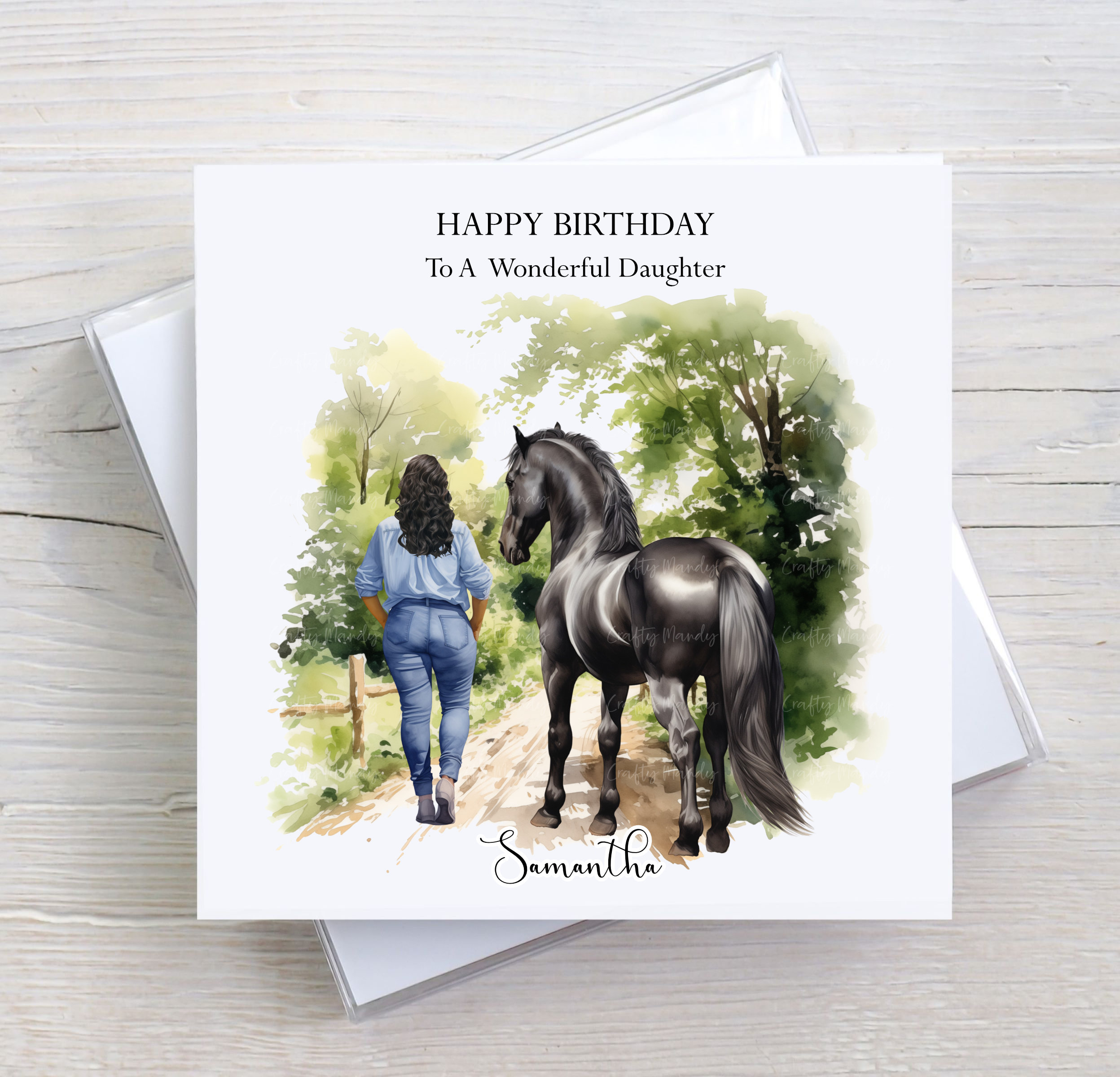 Horse Lover Birthday Card, Build Your Own Custom Card, Personalised ...