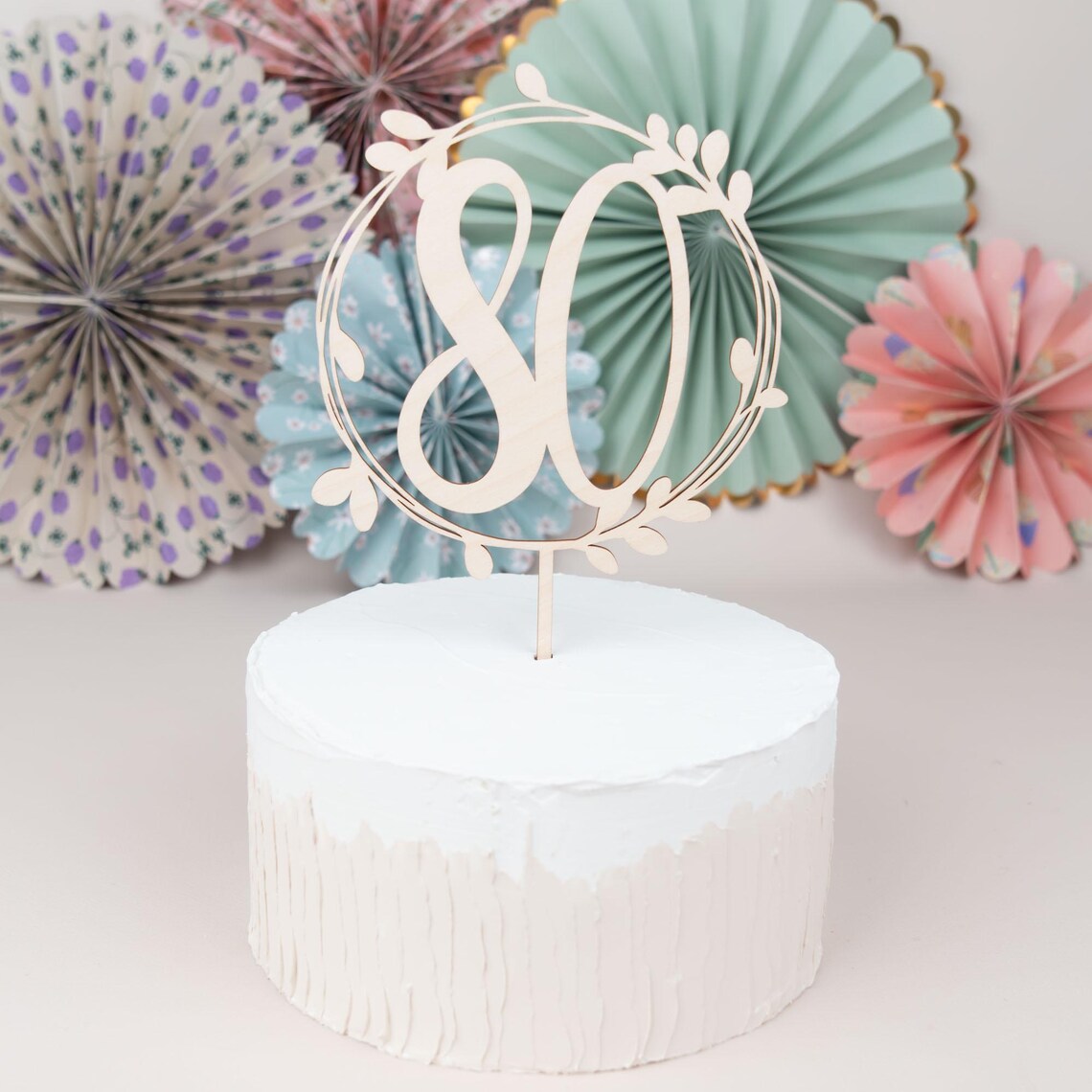 Cake Topper for an 80th Birthday, Cake Decoration for an 80th Birthday ...