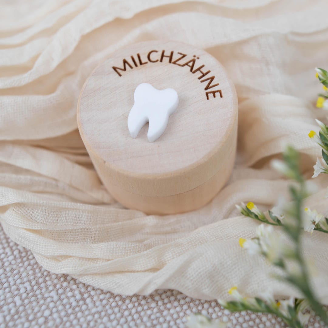 Can Set, Milk Tooth Box, First Curl, Wooden Tooth Box, Milk Teeth ...