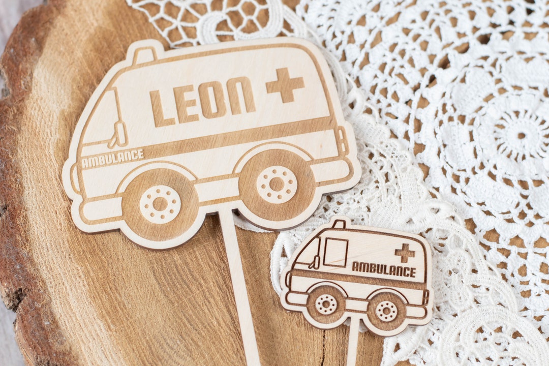 Personalized Ambulance Cake Topper Cake Topper Cake Topper - Etsy