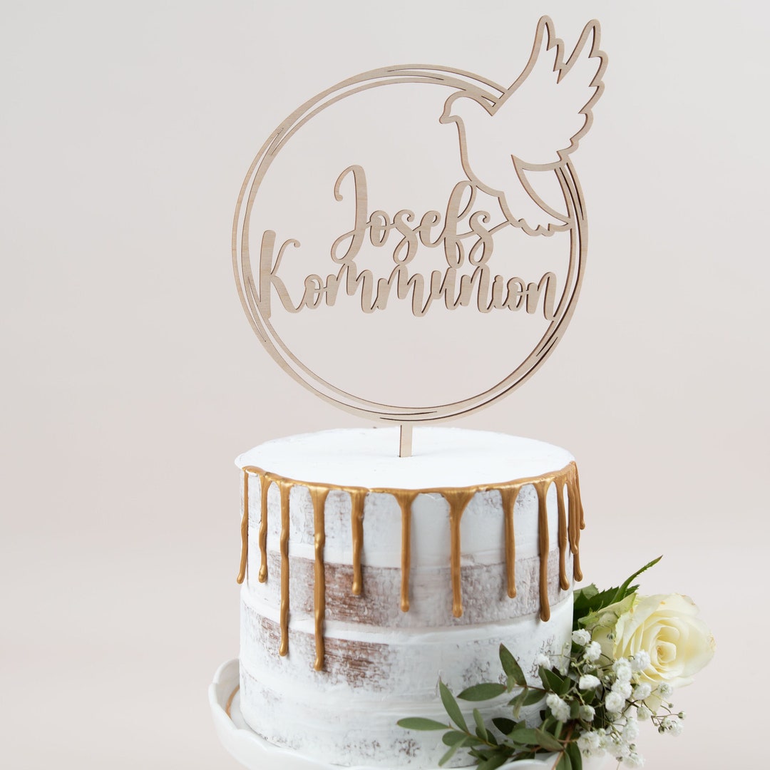 Caketopper - Communion Personalized, Cake Topper Holy Communion, Cake ...
