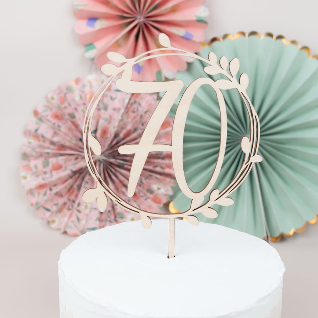 Cake Topper 70th Birthday, Cake Topper for 40th Birthday, Topper for ...