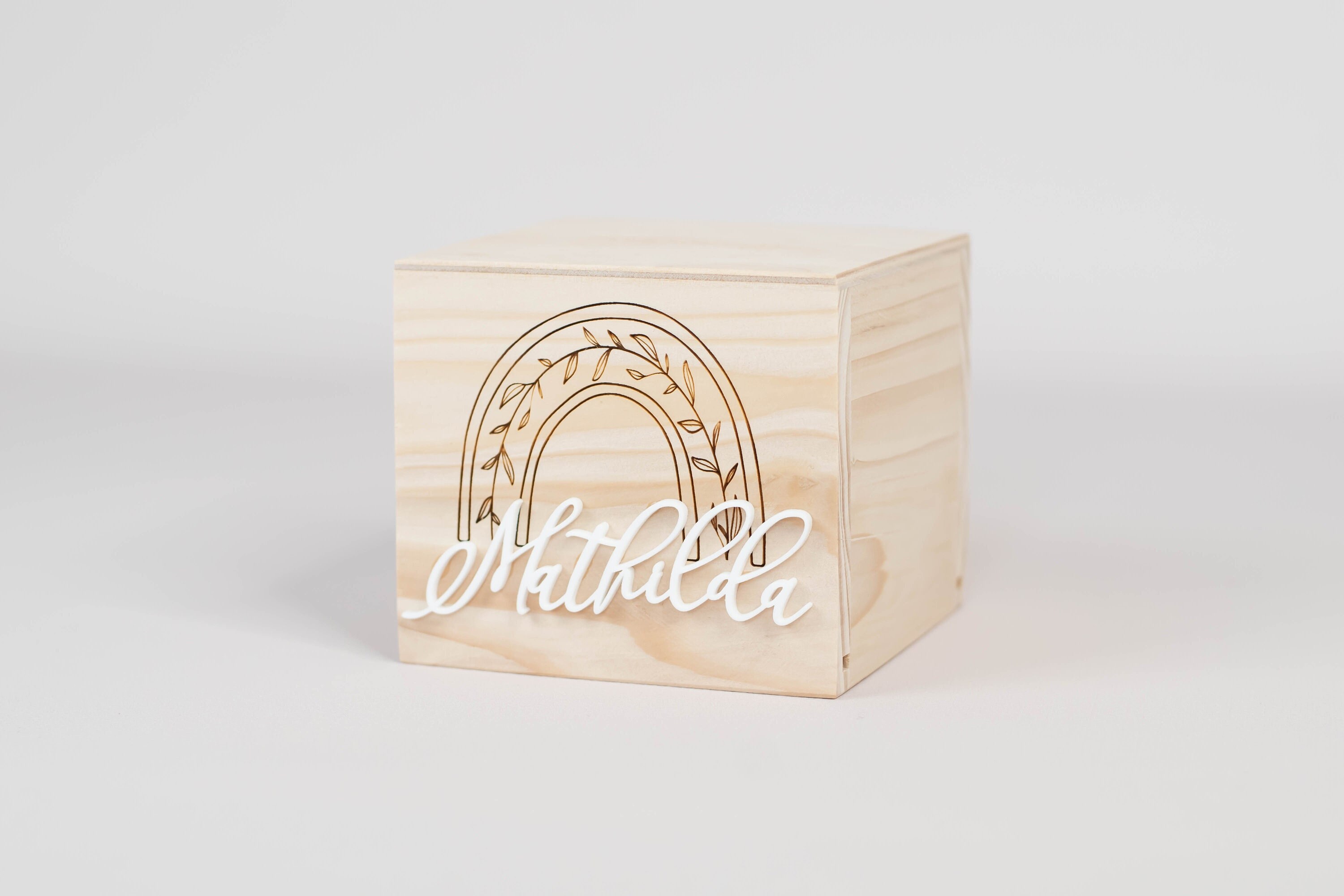 Personalized Money Box, Wooden Money Box Rainbow, Money Box With Name ...
