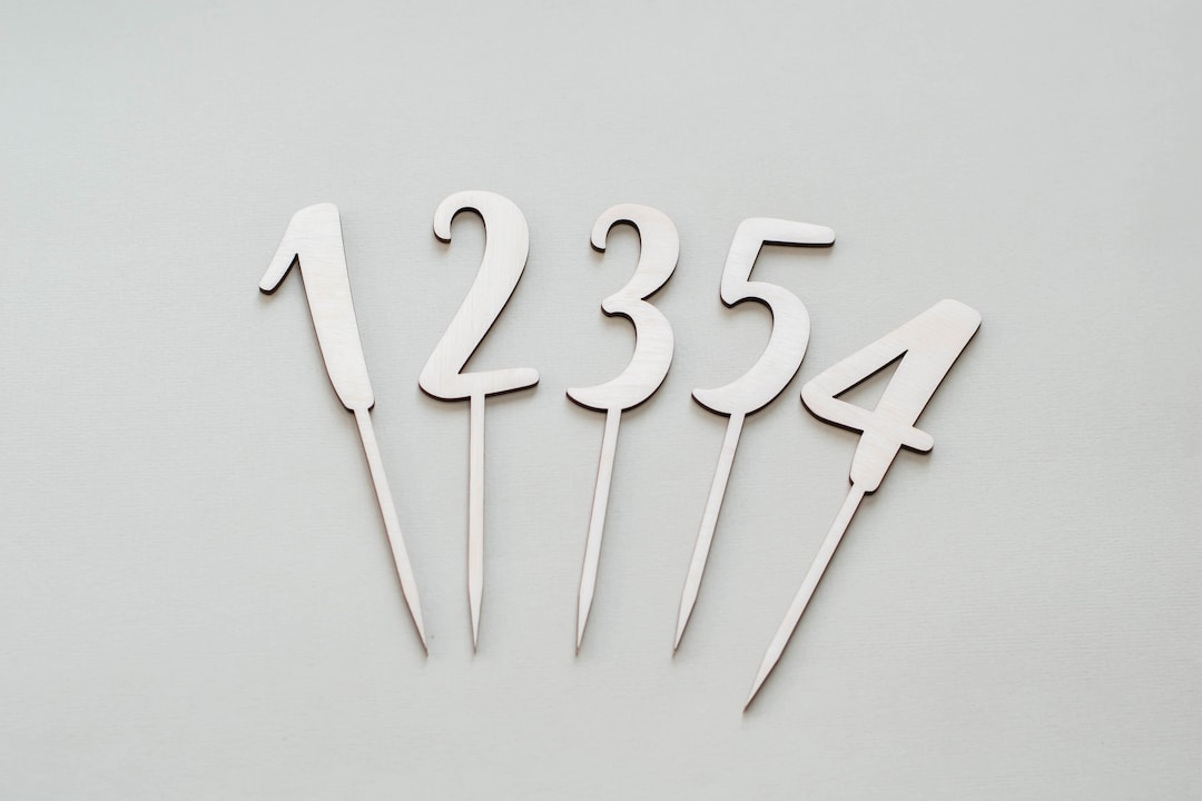 Cake Topper Numbers, Cake Toppers, Wooden Numbers Birthday, Birthday ...