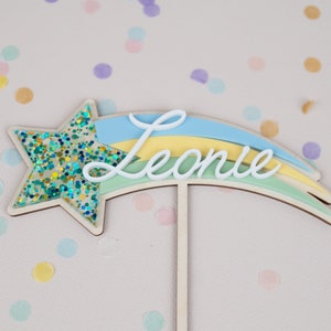 Cake Topper Shooting Star, Cake Topper Star First Birthday, Cake Topper ...