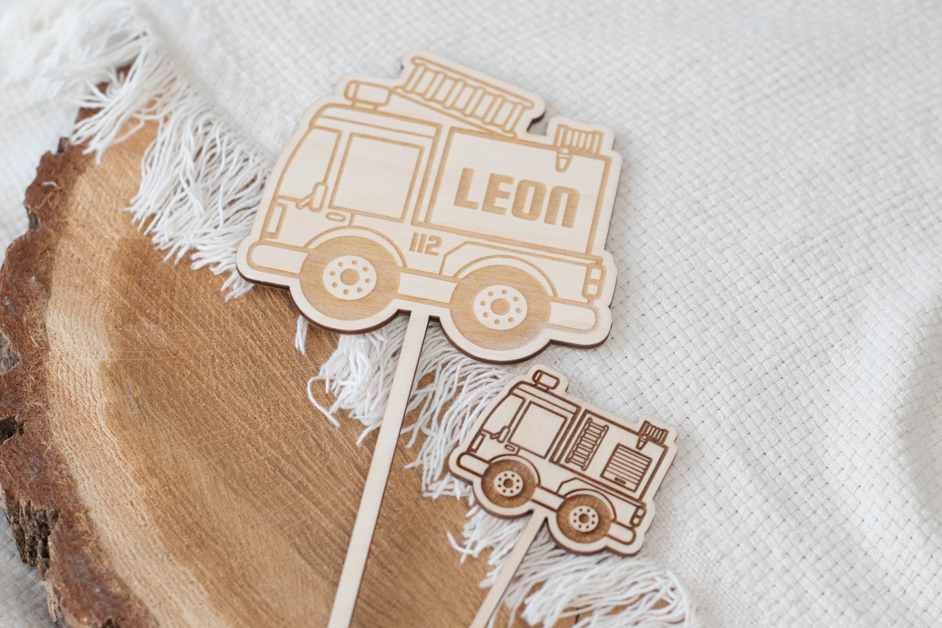 Cake Topper Fire Department Cake Topper Fire Truck Cake Plug | Etsy