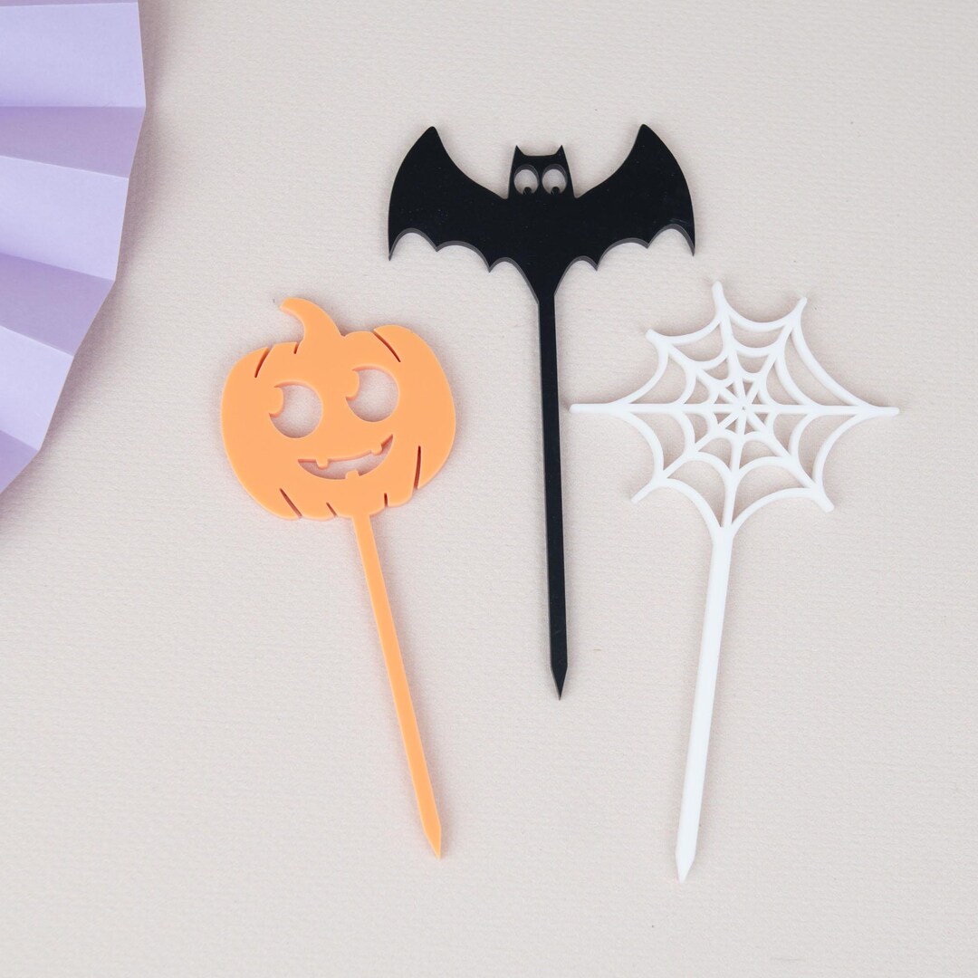 Cupcake Topper Halloween, Mini Cake Toppers, Scary Topper, Creepy ...