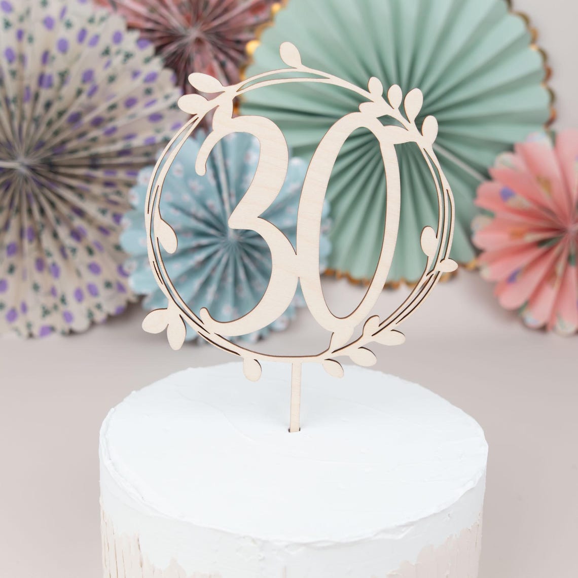 Cake Topper 30th Birthday, Cake Topper for 30th Birthday, Topper for ...
