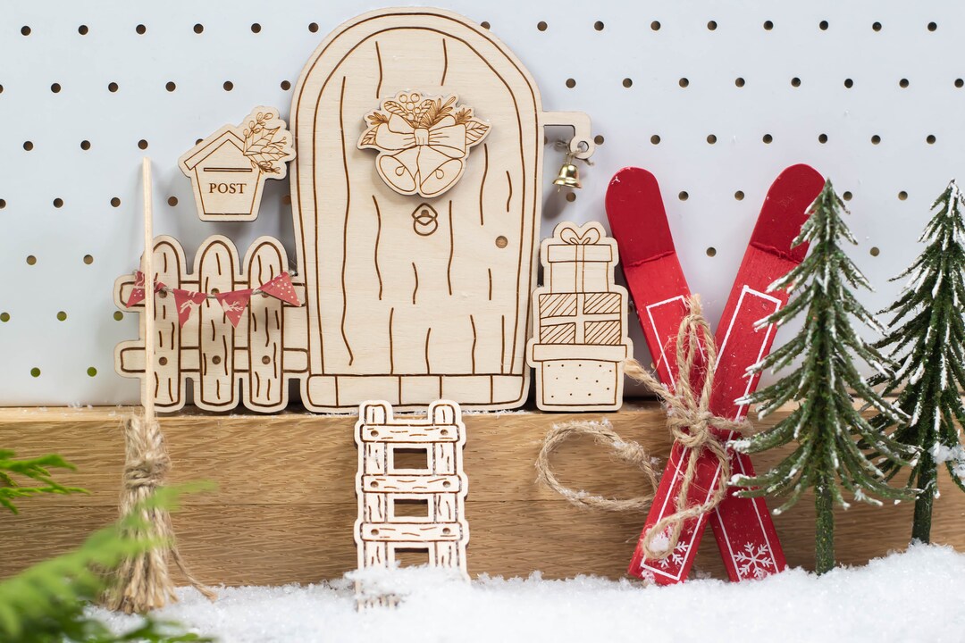 Elven Door / Elves Door / Nissedor Made of Wood / Advent - Etsy