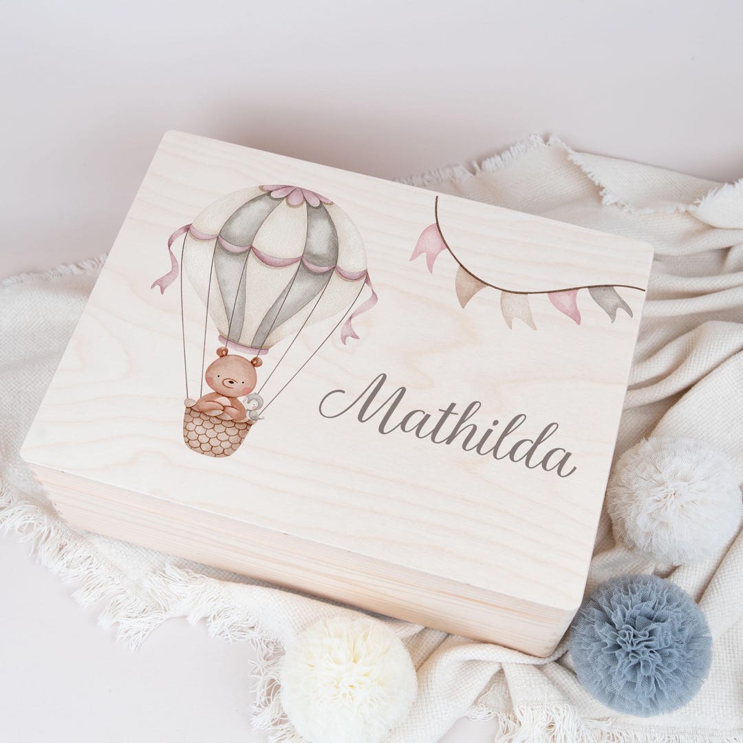 Memory Box for Baptism, Personalized Baby Gift Birth, Memory Box Baby ...