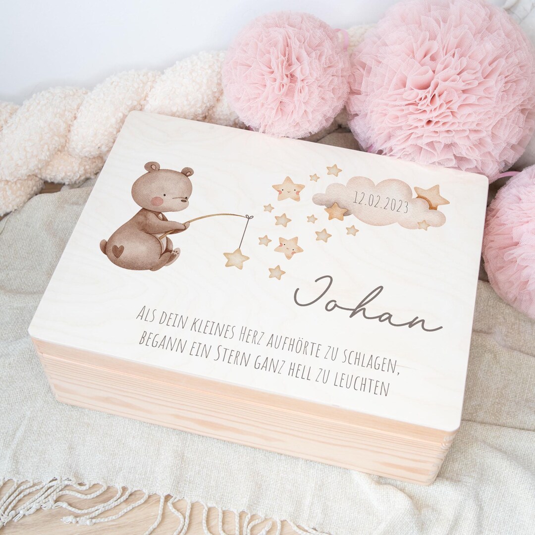 Star Child, Personalized Memory Box Star Child, Memory Box Baby, Grief ...