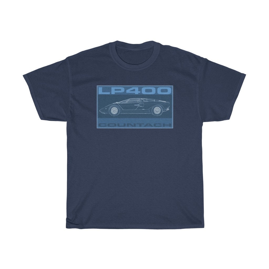 Lamborghini Countach 5000S T-shirt Classic Lamborghini 1980's unisex T ...