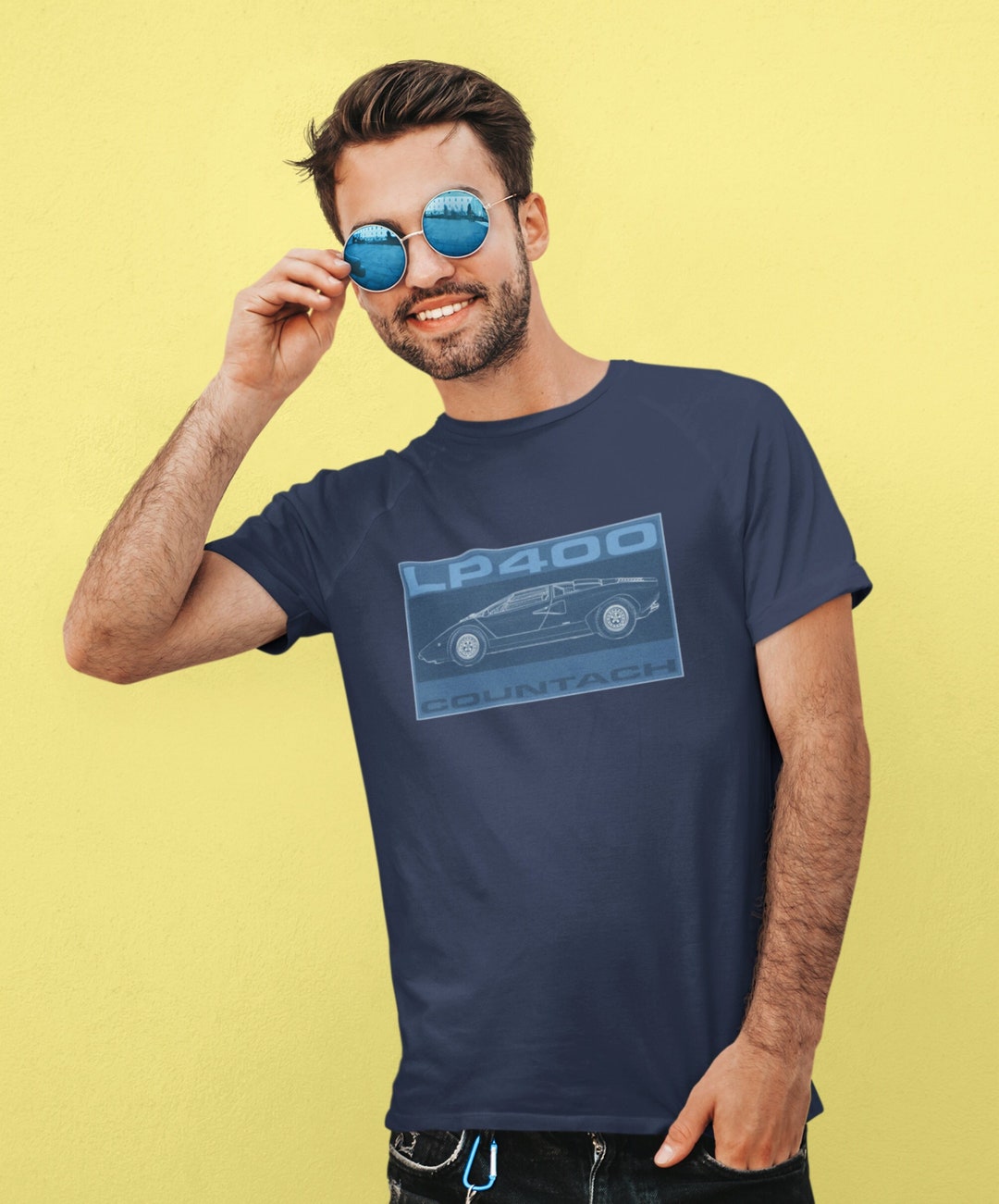 Lamborghini Countach 5000S T-shirt Classic Lamborghini 1980's unisex T ...