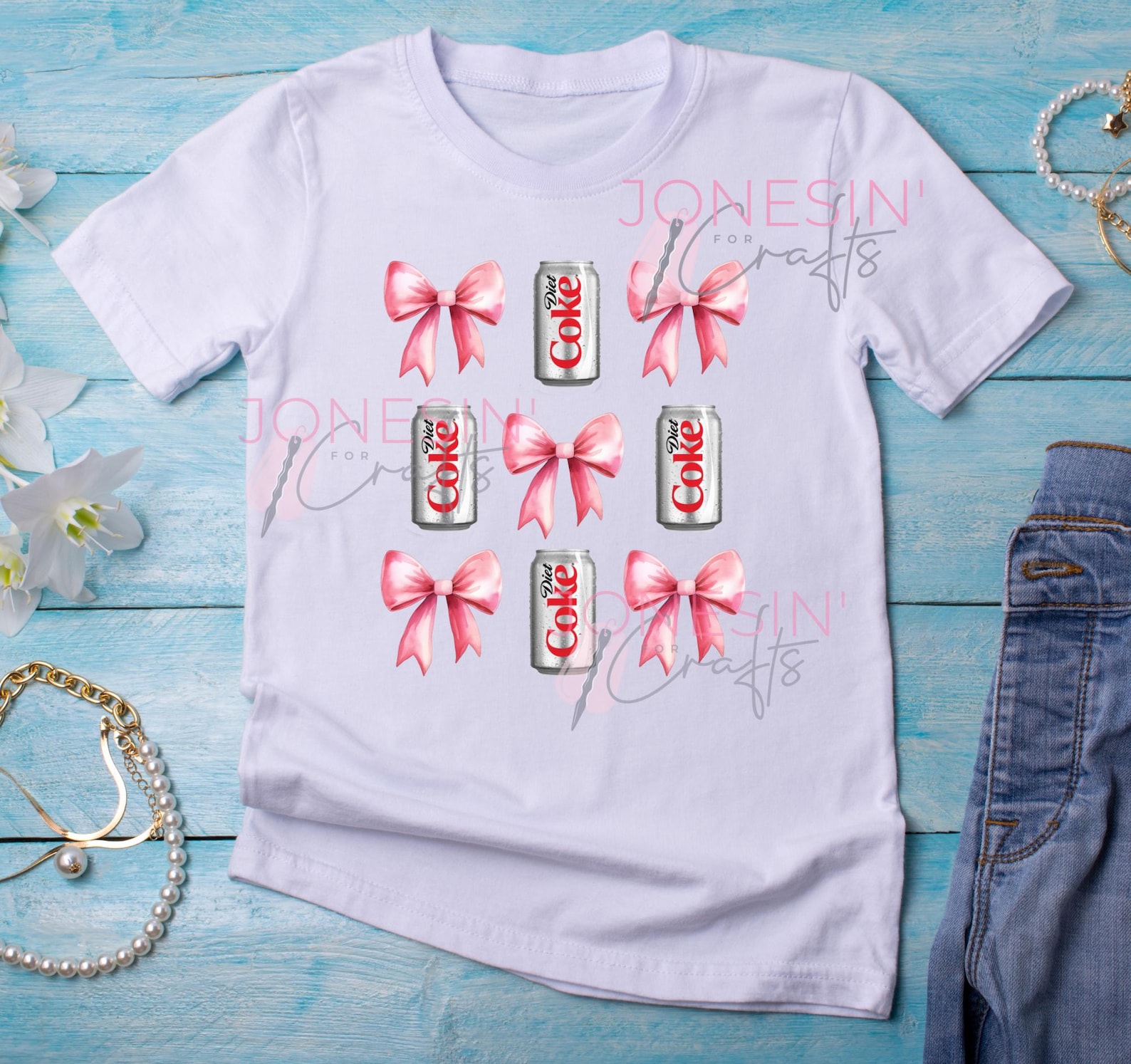 Diet Coke INSPIRED Bows PNG: Coquette Pink Sublimation Design (digital ...