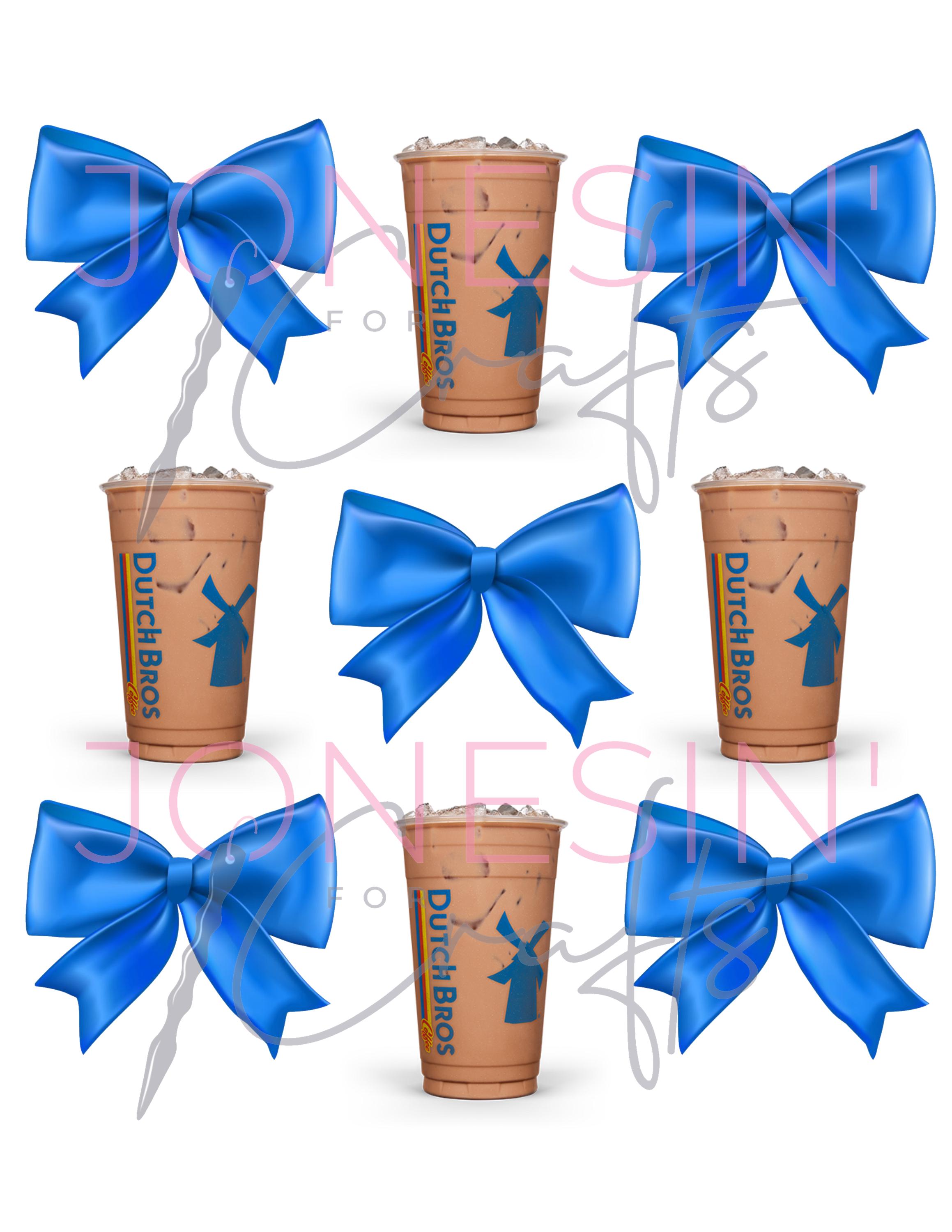 Dutch Bros Iced Coffee Inspired PNG for Sublimation / DTF Coquette Pink ...