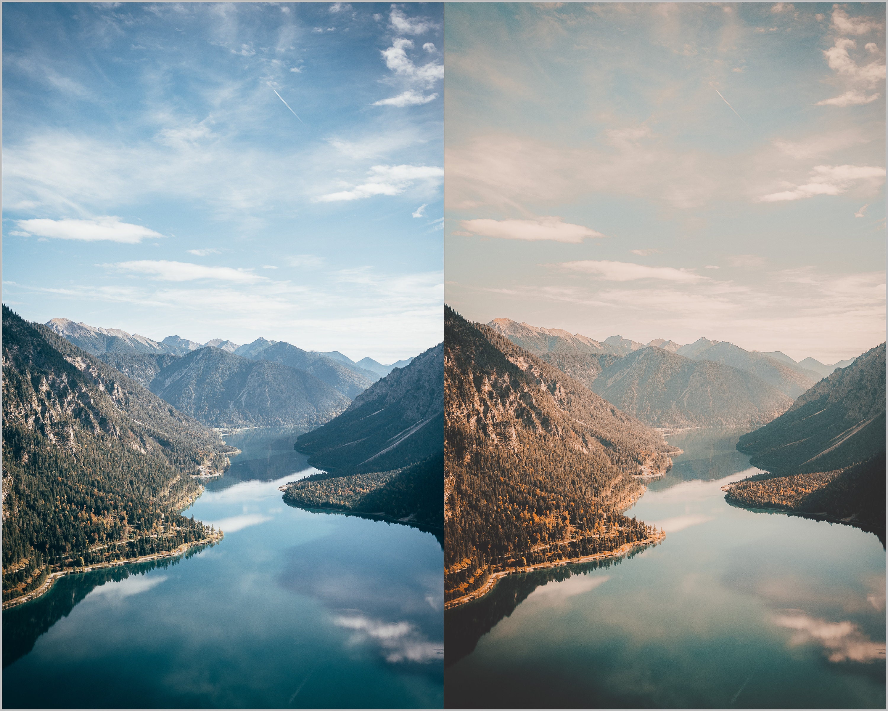 9 Sunset Landscape Portrait Luts // Lookup Table for - Etsy