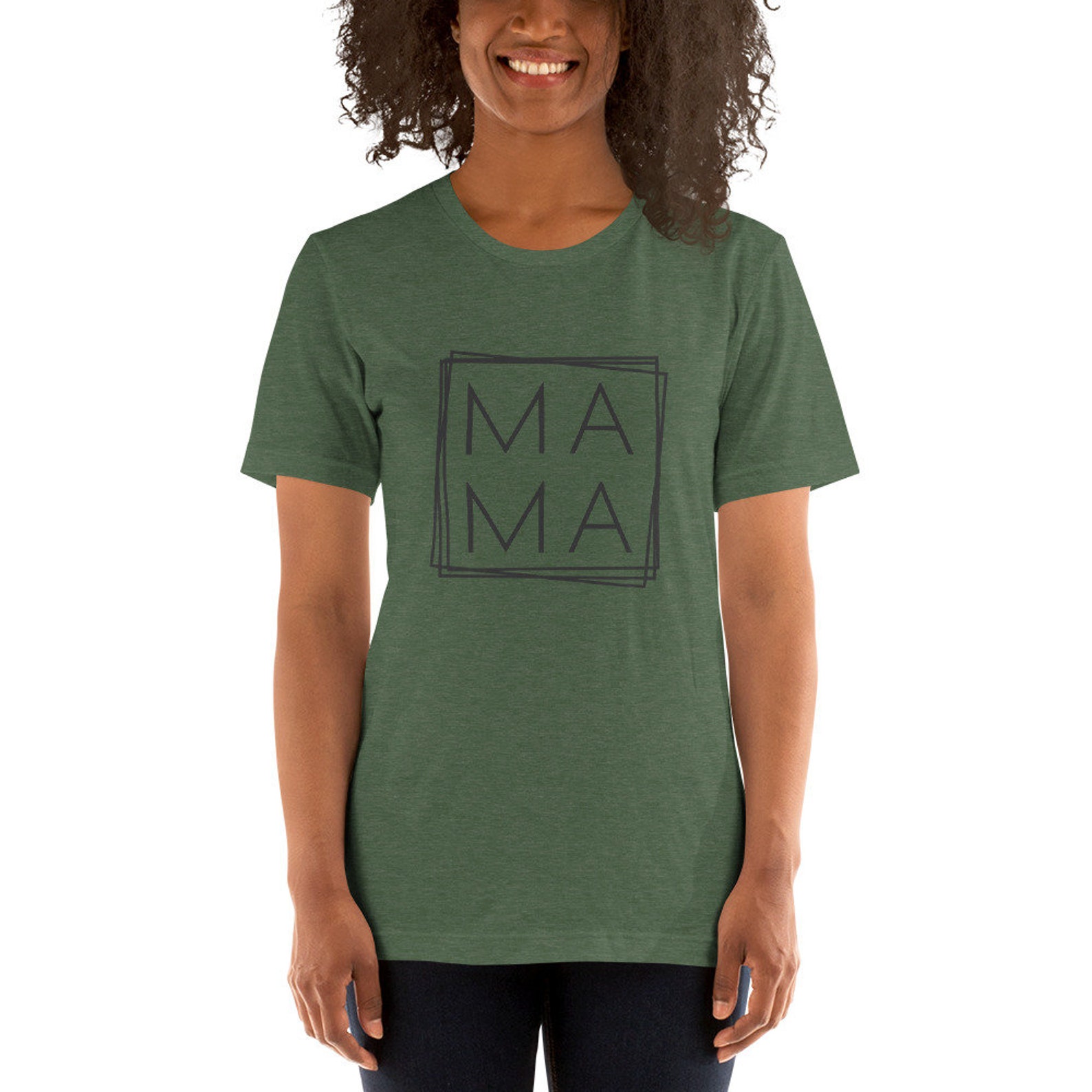 Mama Square Block Tee, Beautiful Graphic Women's Shirt is Cute and ...
