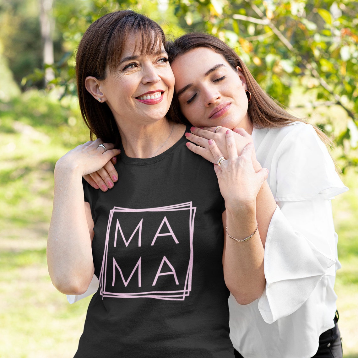 Mama Square Block Tee, Beautiful Graphic Women's Shirt is Cute and ...