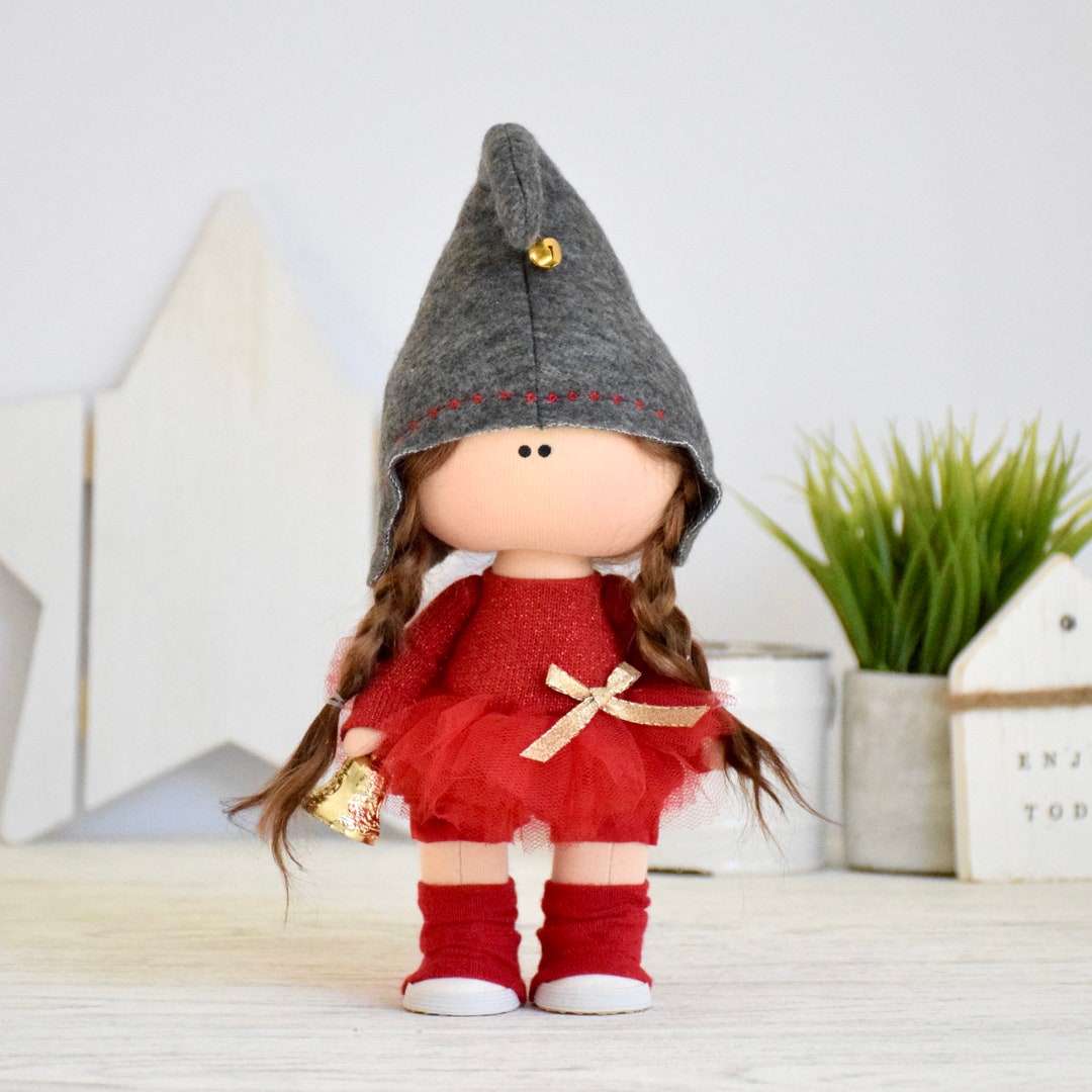 Gnome Doll Handmade Doll Cloth Doll Interior Doll Decor Doll Fabric ...