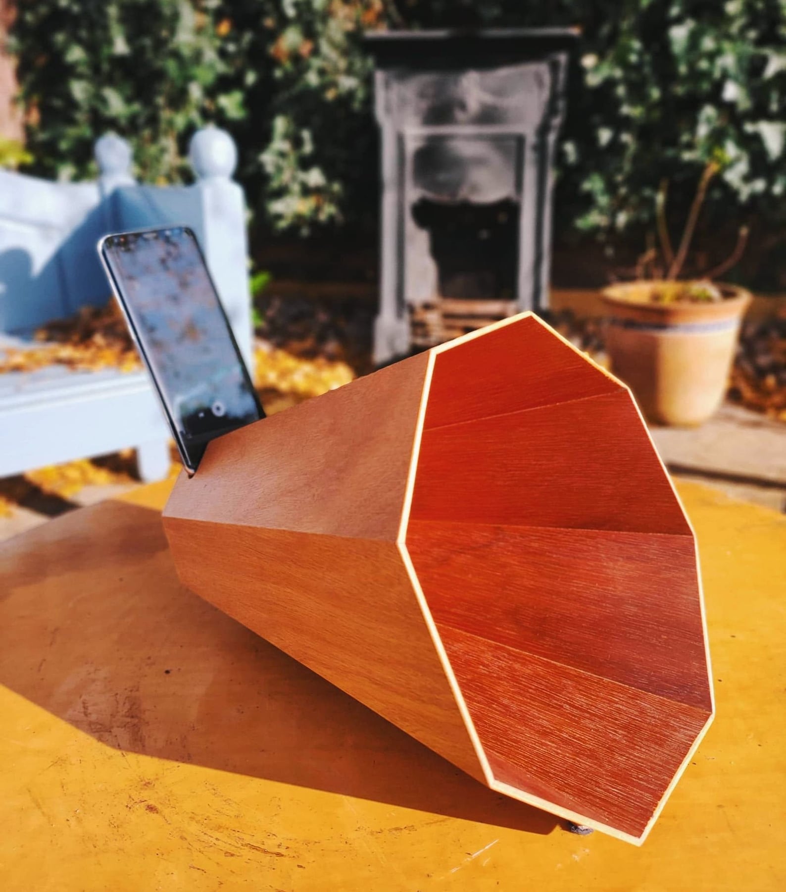Wooden Phone Speaker // Non-electric Docking Station // Acoustic Wood ...
