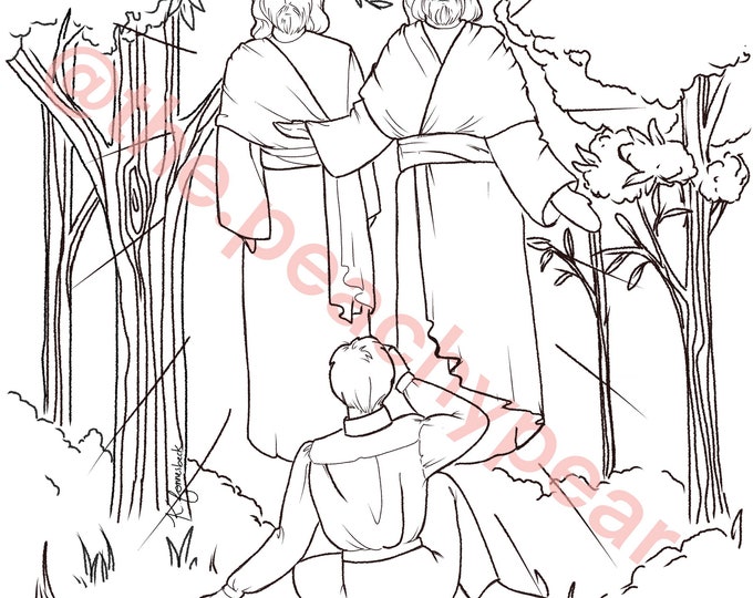 Joseph Smiths First Vision Lds Sunday School Coloring Activity ...