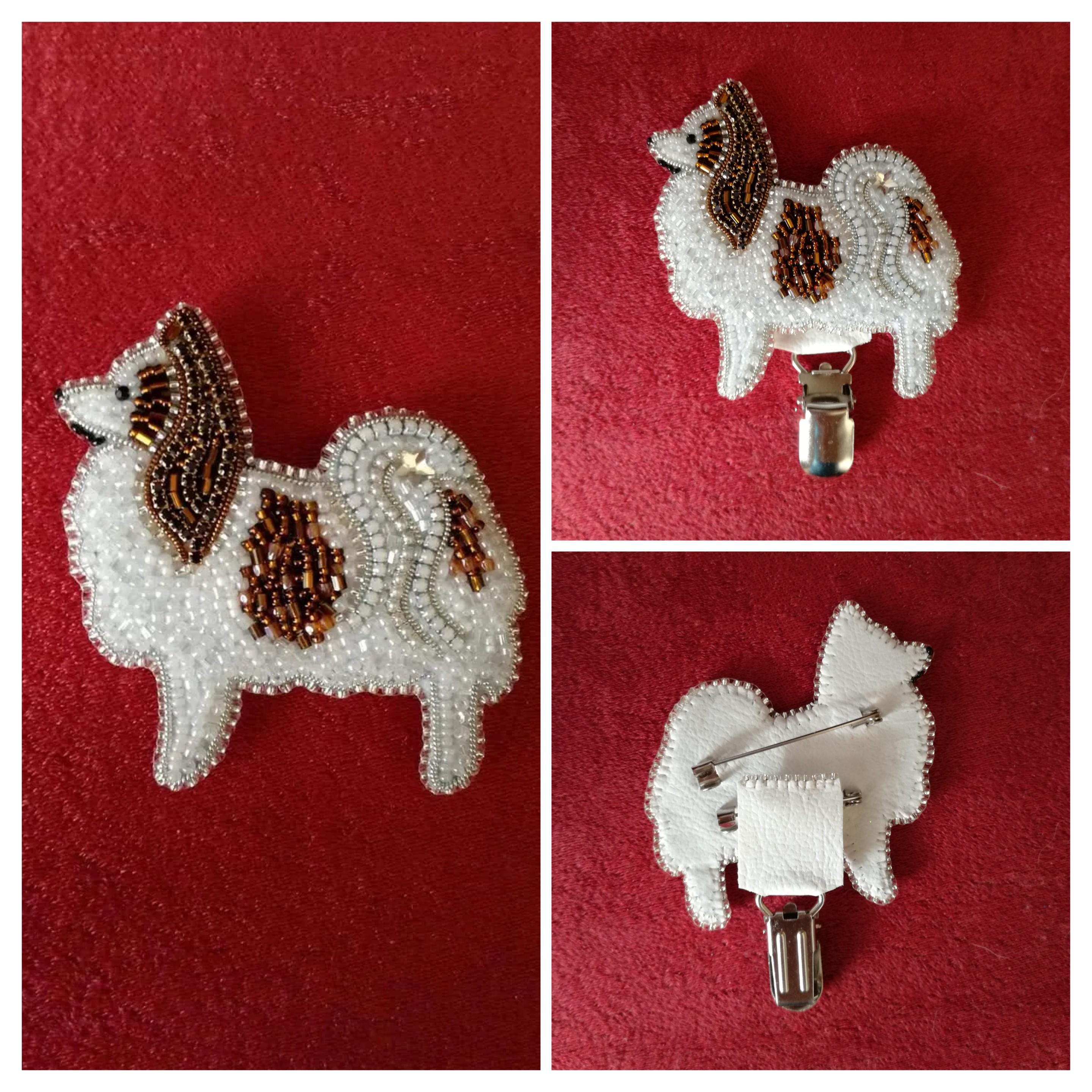 Papillon Dog/ Brooch Dog Papillon/ Show Clip Papillon/pin Papillon Dog ...