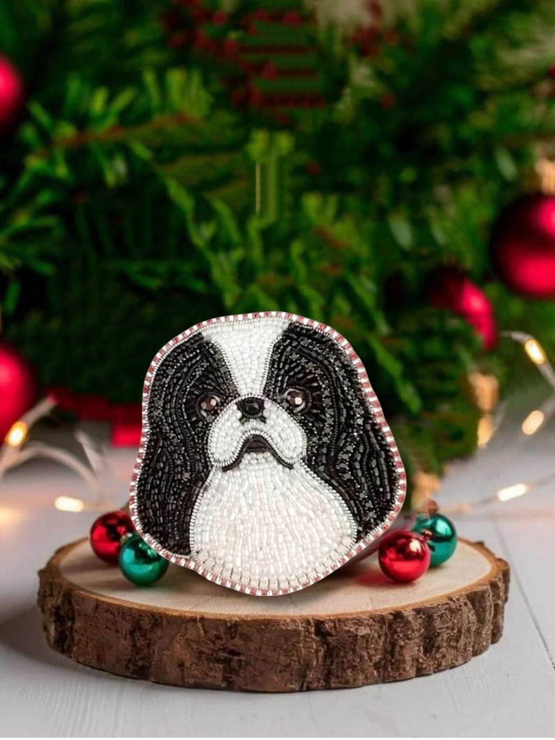 Japanese Chin/brooch Dog Japanese Chin/number Holder Japanese Chin ...