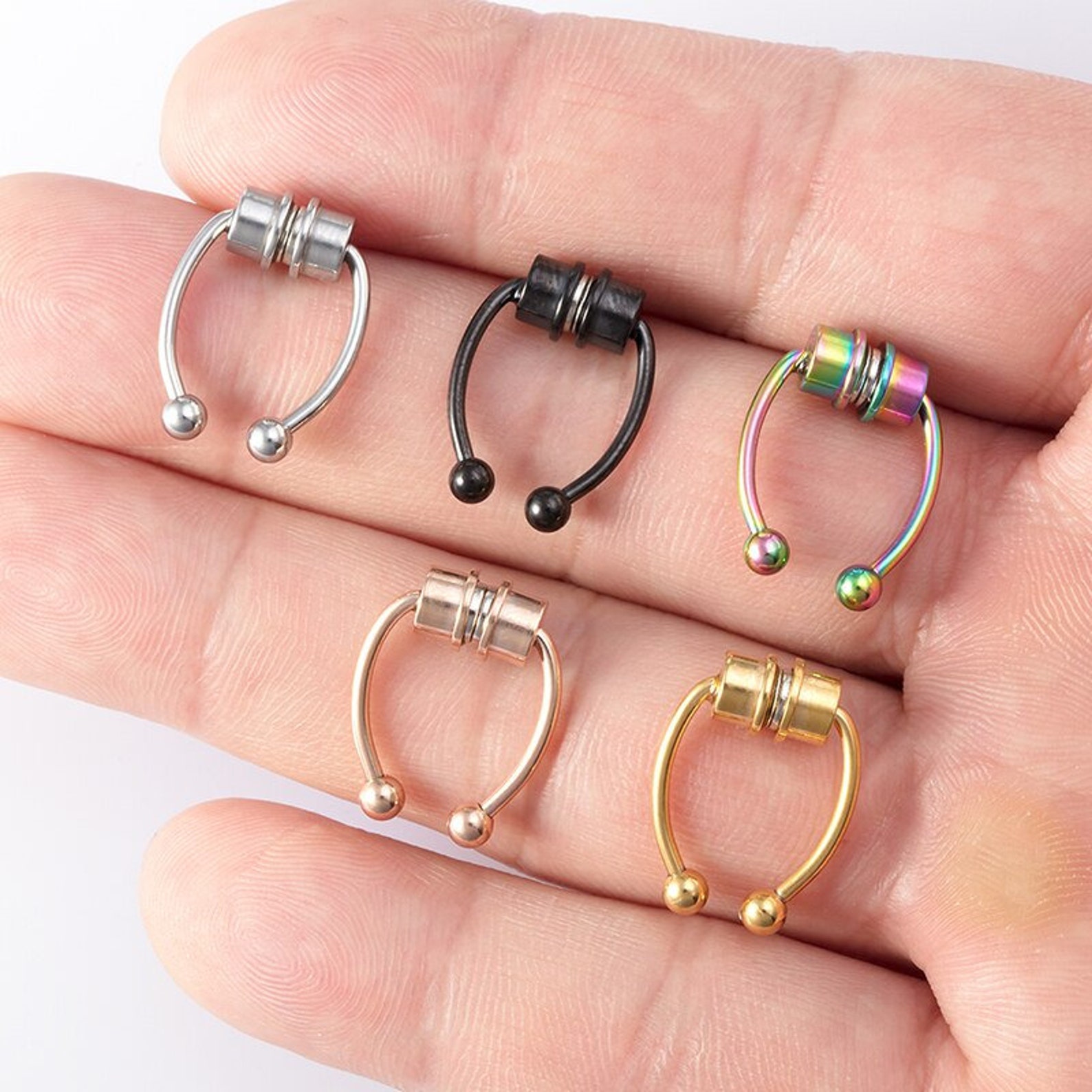 Fake Nasenring Magnet Piercing Magnet Septum Ring Magnet Etsy