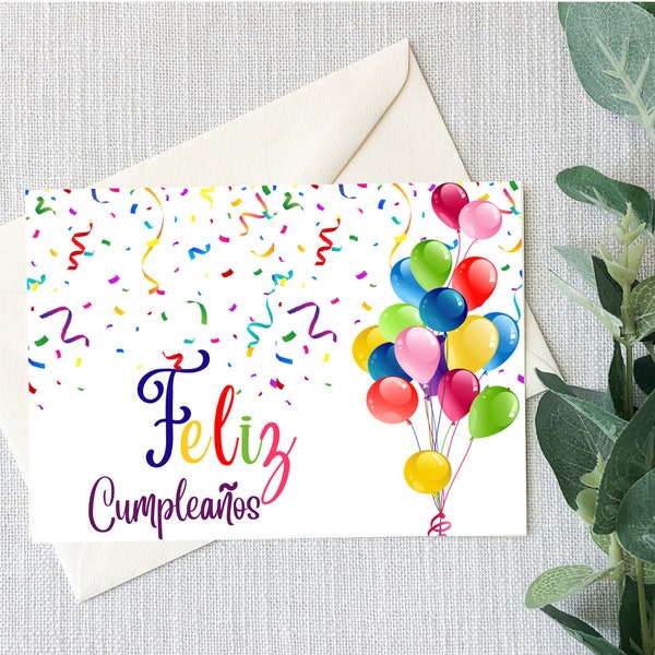 Spanish Digital Birthday Card - Etsy