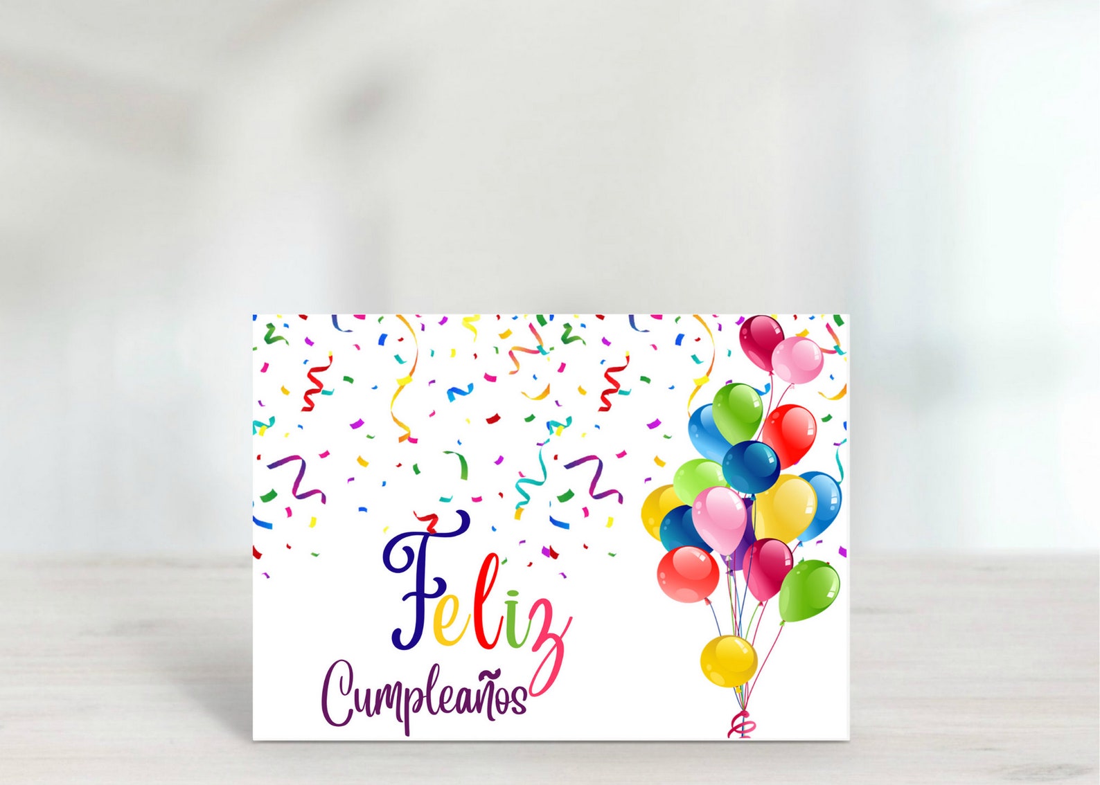 Feliz Cumpleanos Birthday Card Happy Birthday Spanish Spanish Card ...