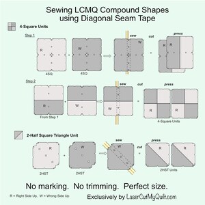 Diagonal Seam Tape Alignment Guide With or Without Diagonal Seam Tape ...
