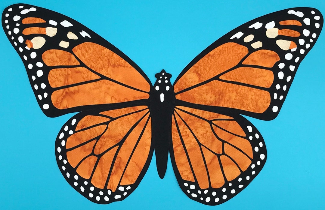 Monarch Butterfly Appliqué Motif Kit, SEWABLE, Laser Cut, Fusible, 2 ...