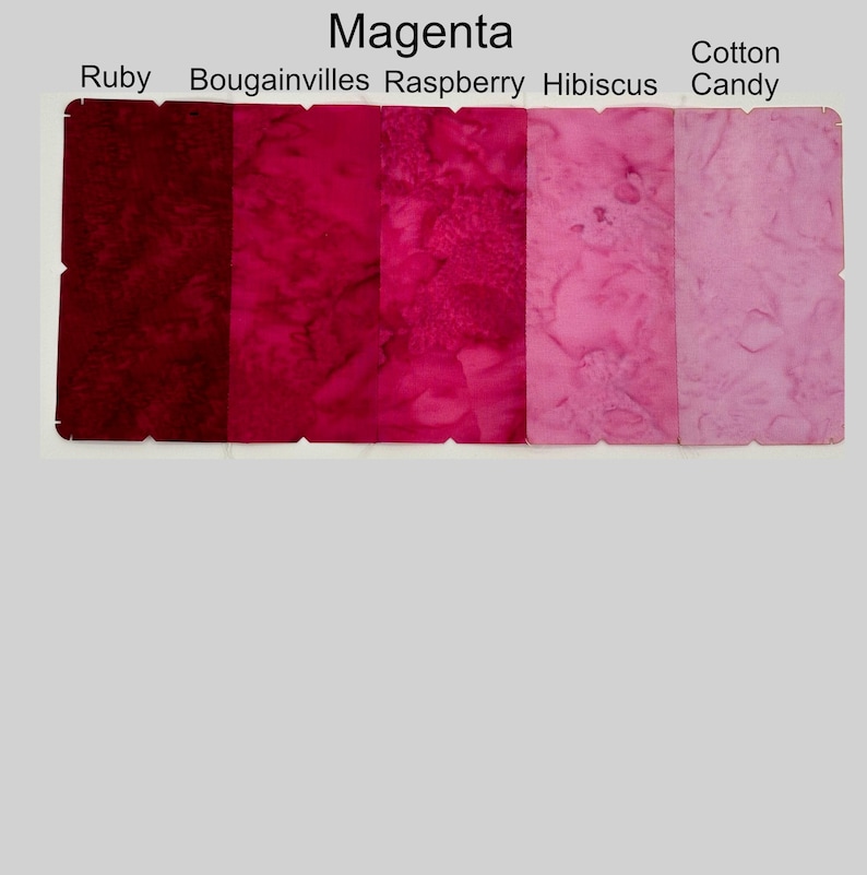 MAGENTA Color Group, Bali Watercolors by Hoffman - Etsy