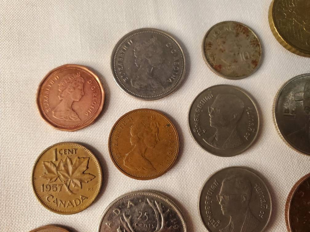 Old World Coin Collection Various Shapes, Sizes, Years & Countries ...