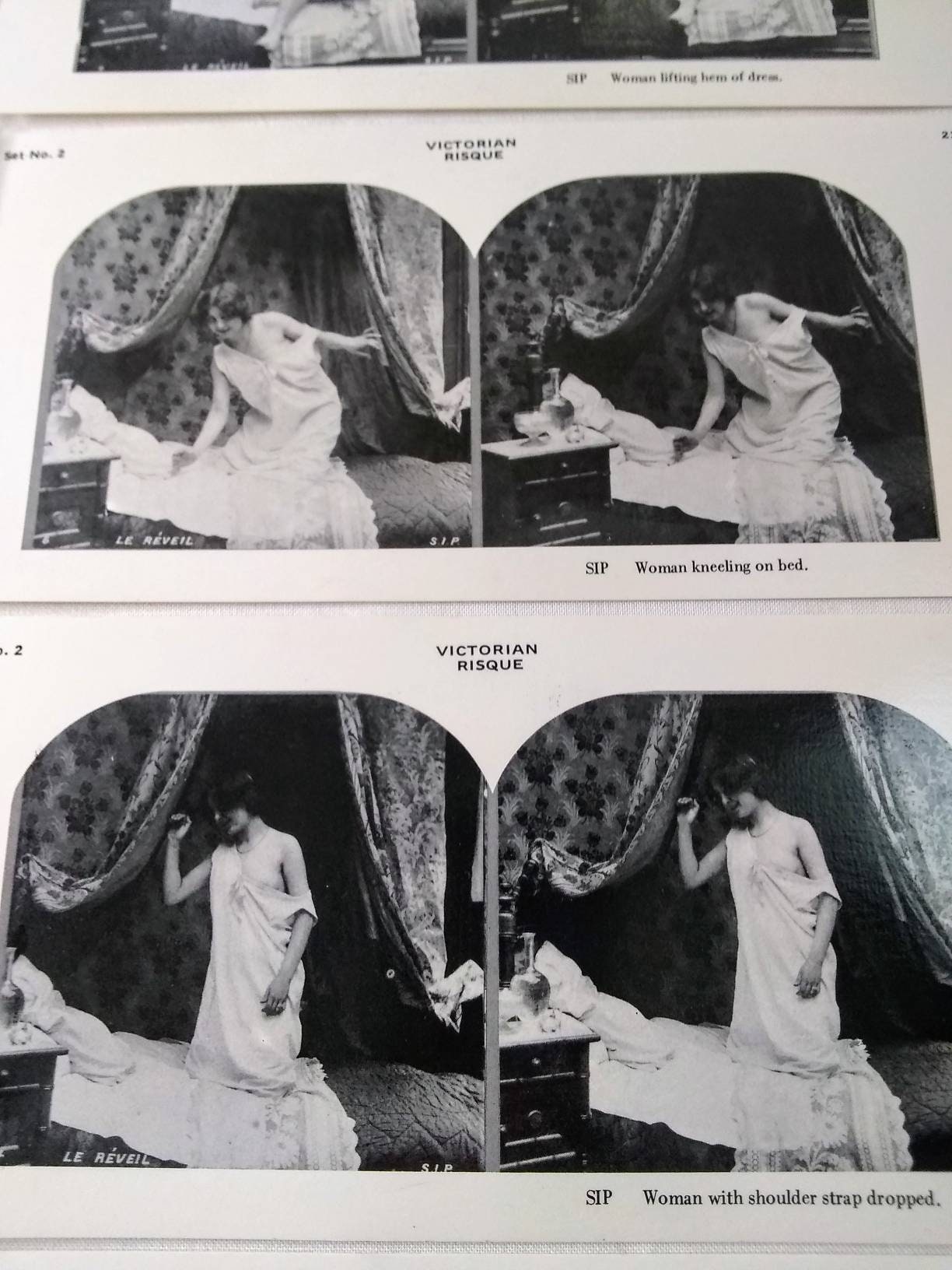 Victorian Risque Lady Black & White Photography Reprint Cards - Etsy