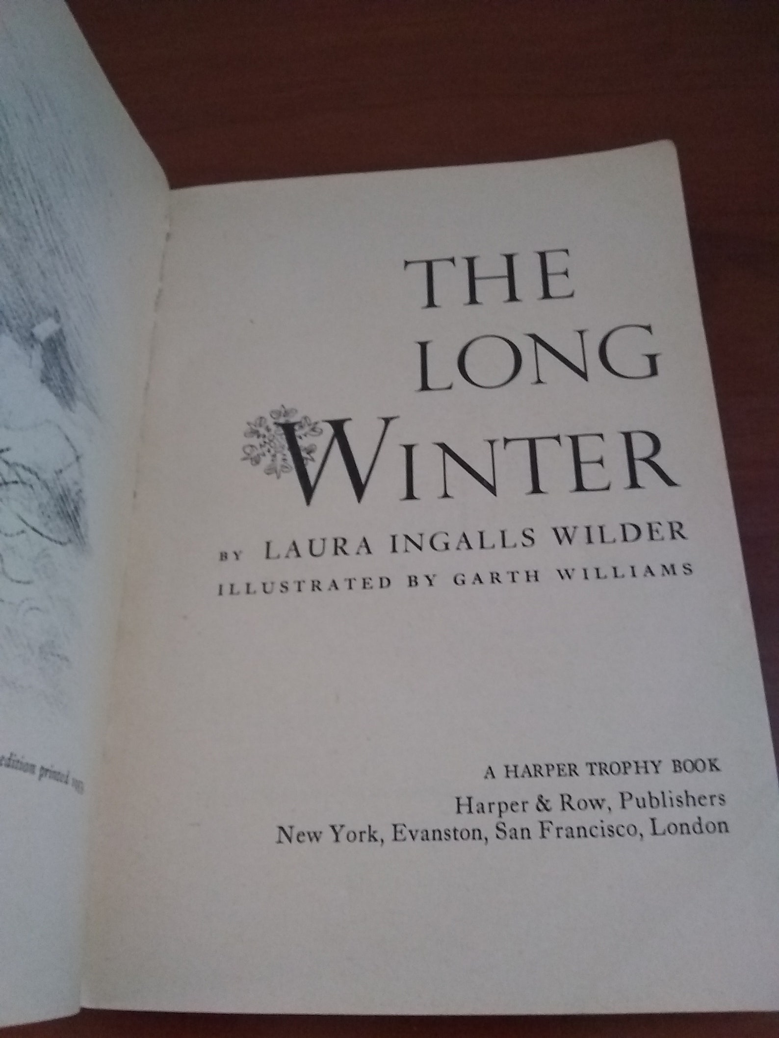 The Long Winter by Laura Ingalls Wilder, pictures by Garth Williams ...