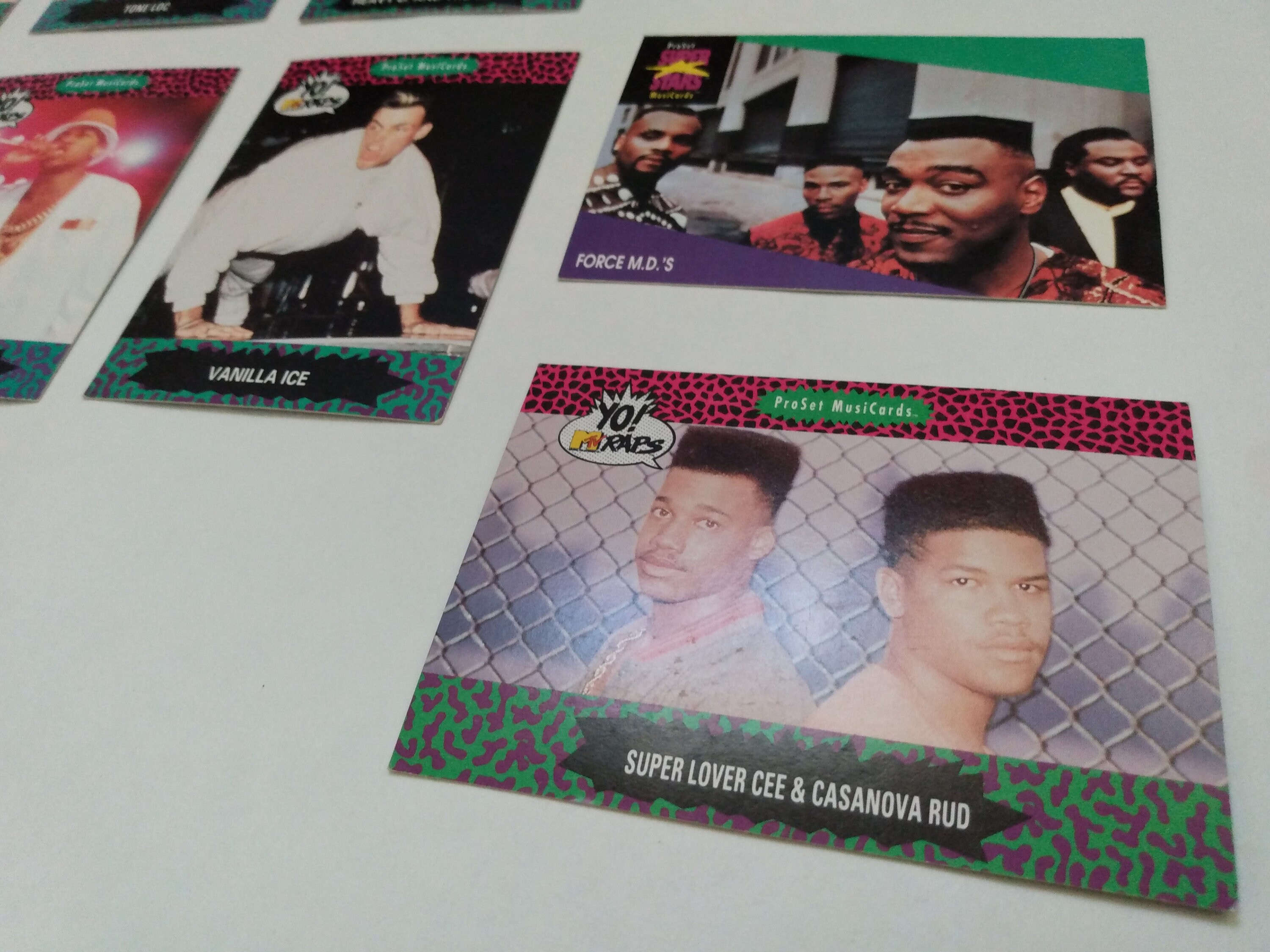 10 Yo! MTV Raps Proset Music Trading Cards - Released in 1991, Vanilla ...