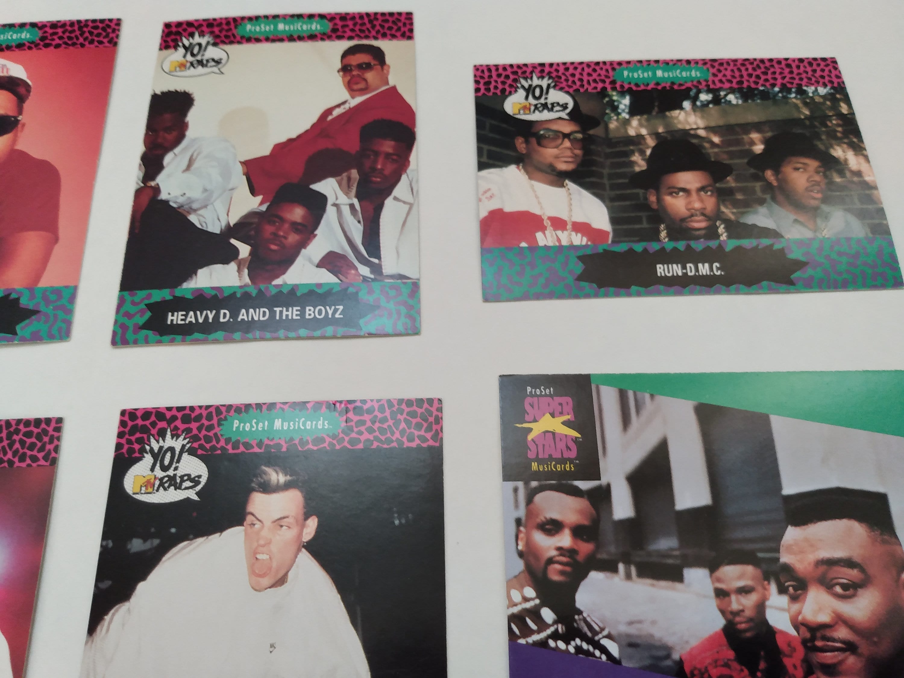 10 Yo! MTV Raps Proset Music Trading Cards - Released in 1991, Vanilla ...