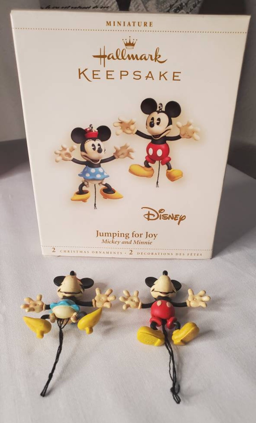 Minature Hallmark Keepsake Disney's Jumping for Joy Mickey & Minnie ...