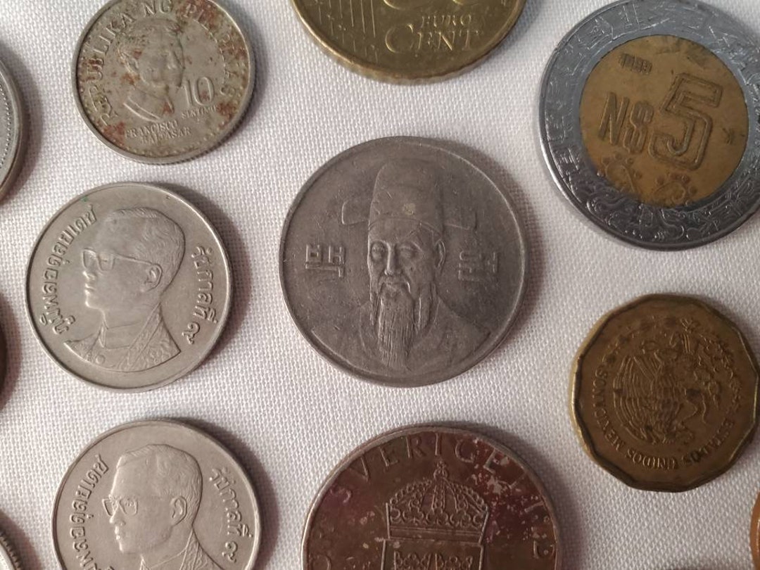 Old World Coin Collection Various Shapes, Sizes, Years & Countries ...