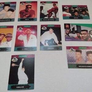 10 Yo! MTV Raps Proset Music Trading Cards - Released in 1991, Vanilla ...
